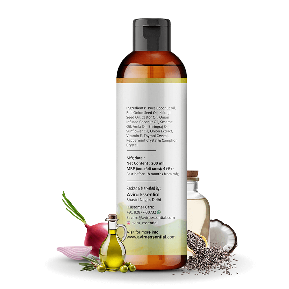 Red Onion – Kalonji Seed Hair Oil – Avira Essential